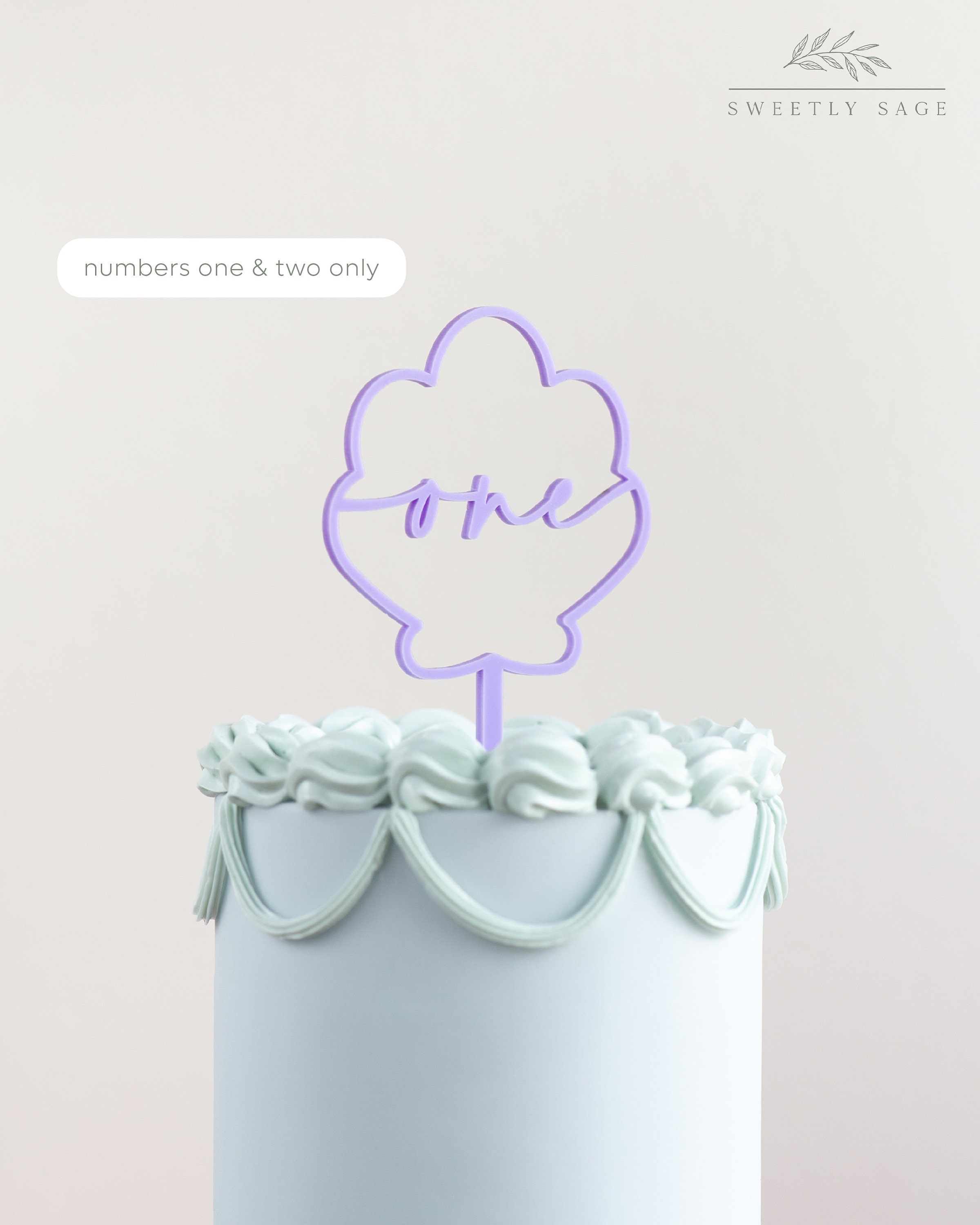 Seashell Acrylic Birthday Cake Topper First Birthday Seashell Cake ...