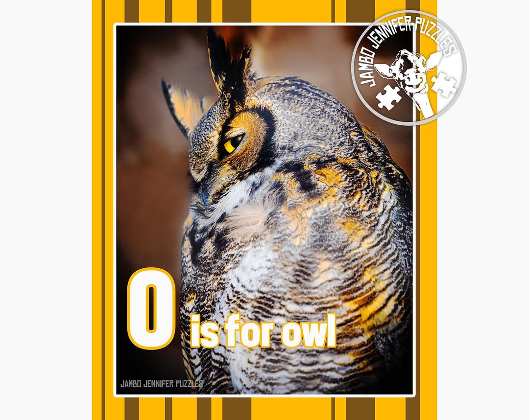 O is for Owl Puzzle for Early Learners - Hoot Hoot It's an Educational ...