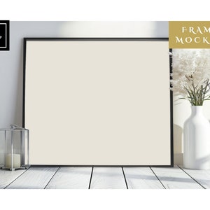 7x5 Frame Mockup Landscape | Interior Digital Frame Mockup Glass ...