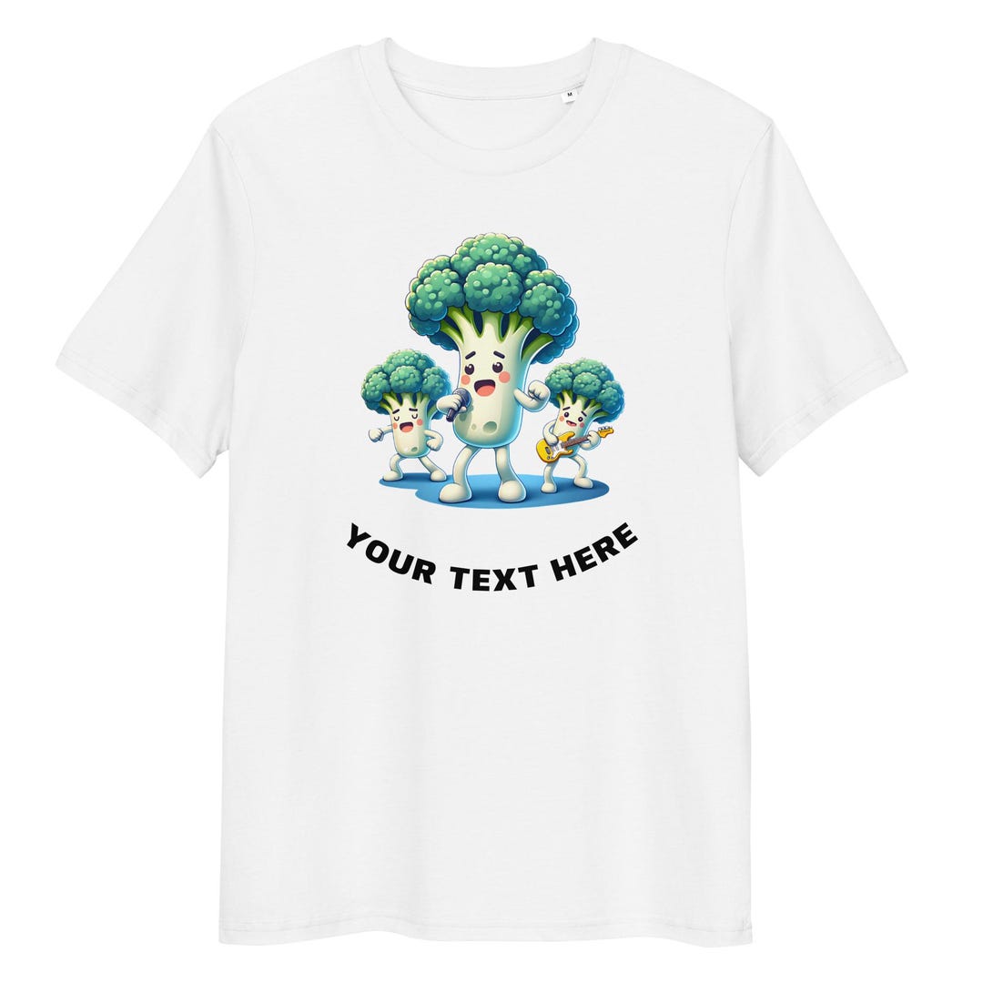 Personalized Broccoli T-shirt - Broccoli Band Cartoon - Unisex Shirt ...