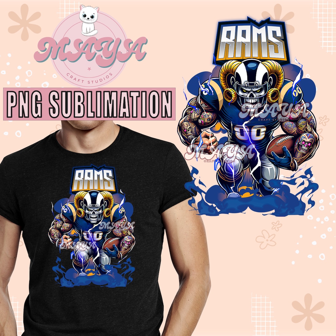 Ram Mascot PNG Sublimation, Team Clipart, Printable Design, Game Day ...