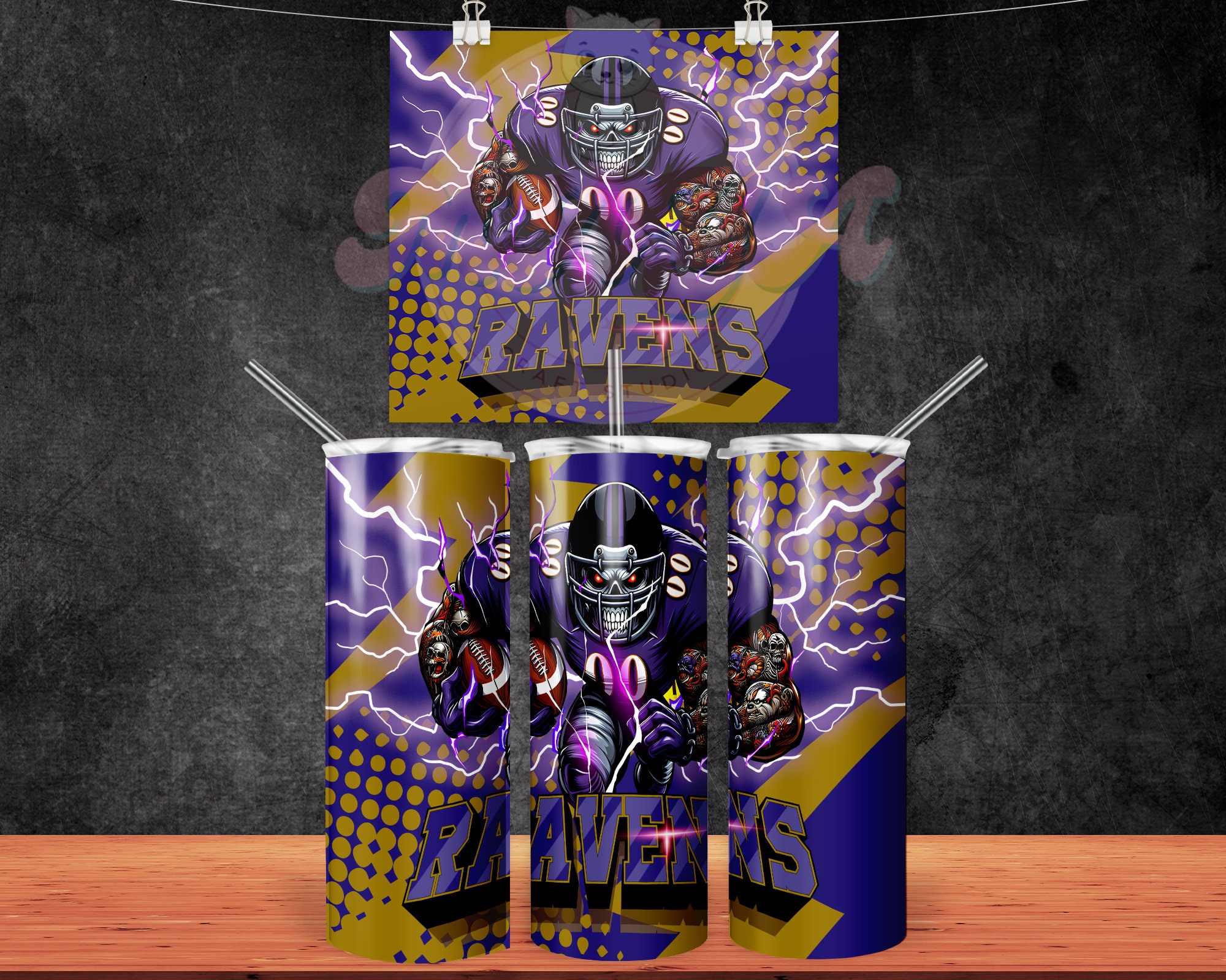 Raven 20oz Skinny Tumbler Sublimation Designs, 20oz Skinny Tumbler for ...