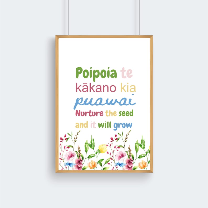 Maori Proverb Poster | Nurture the Seed | Inspirational Kids Quotes ...