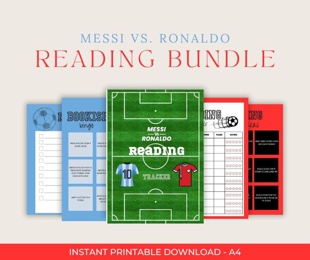MESSI Vs RONALDO | Kids Reading Planner | Teens Reading Planner ...