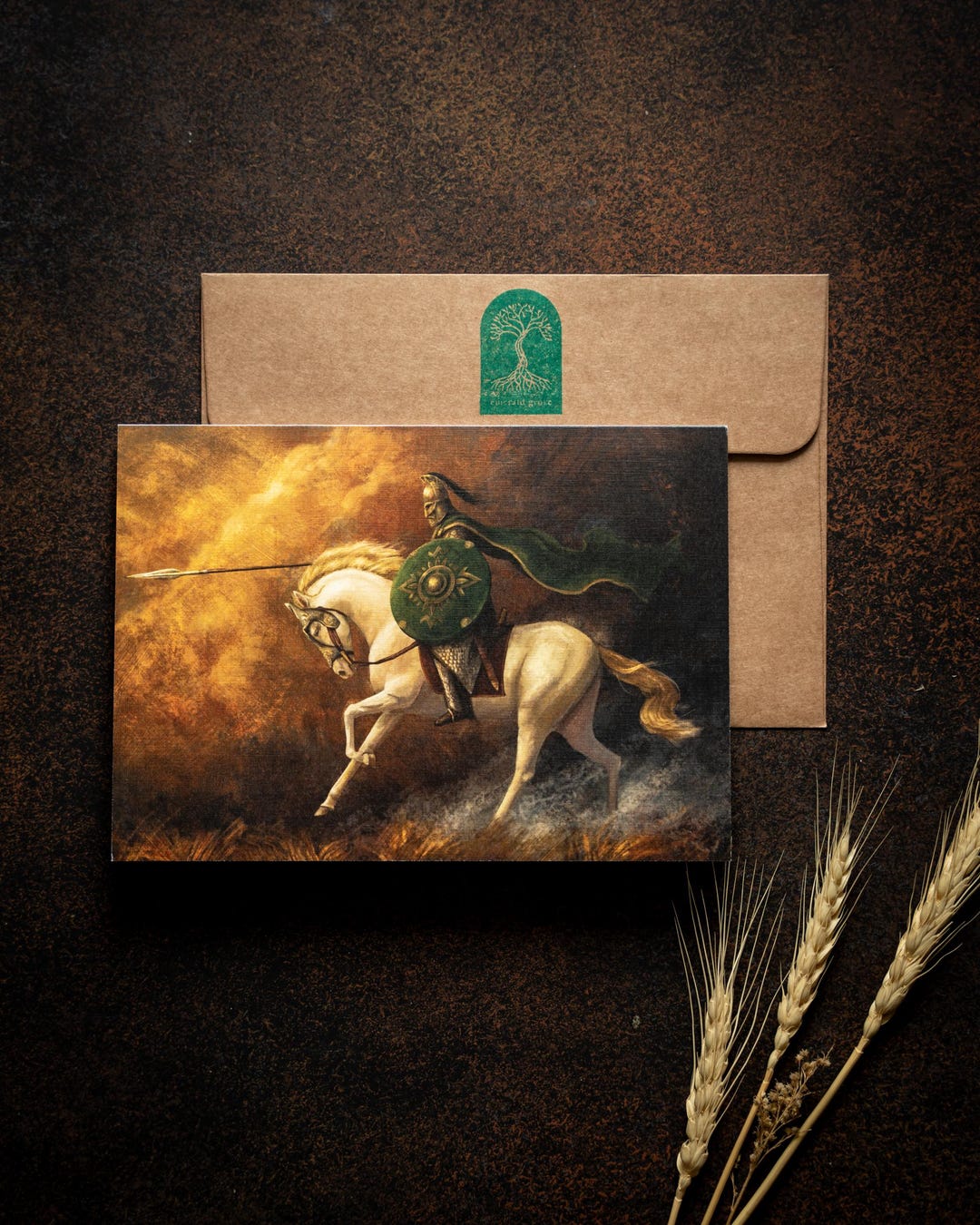 Rohan Royal Guard Greeting Cards by Sam Mckinnon Lotr Art Card, Rohan ...