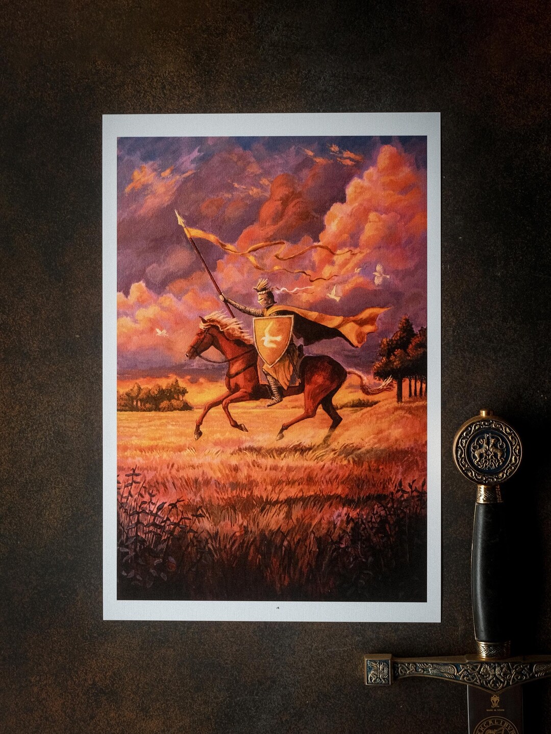 Yellow Knight Signed Art Print by Sam Mckinnon - Sorcery Contested ...