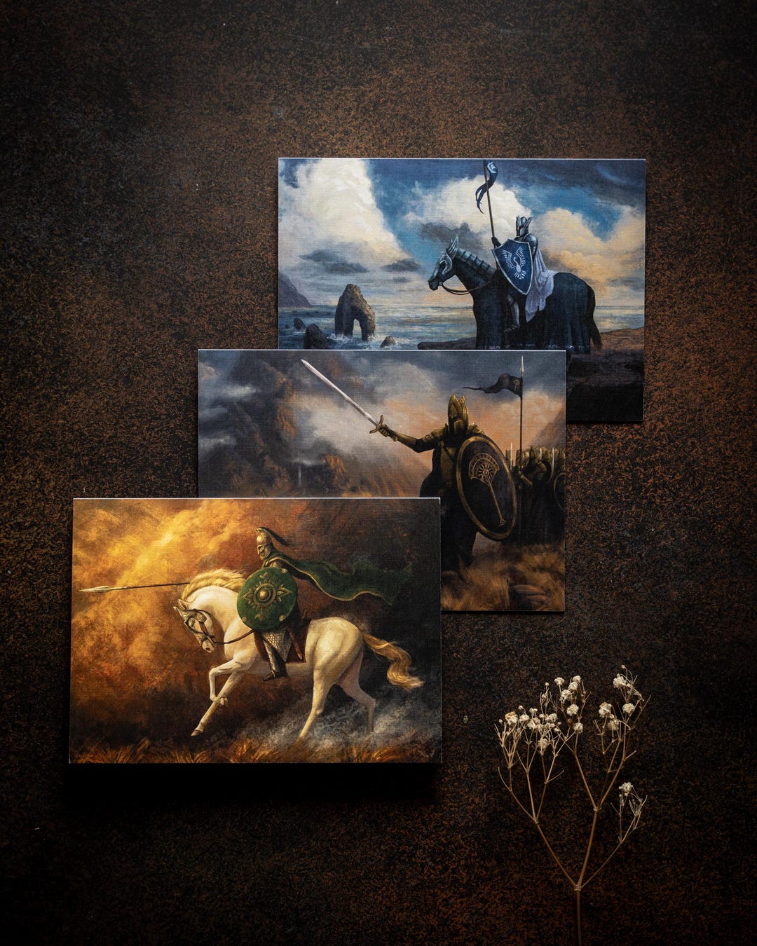 Set of 3 Lord of the Rings Inspired Greeting Cards by Sam Mckinnon ...