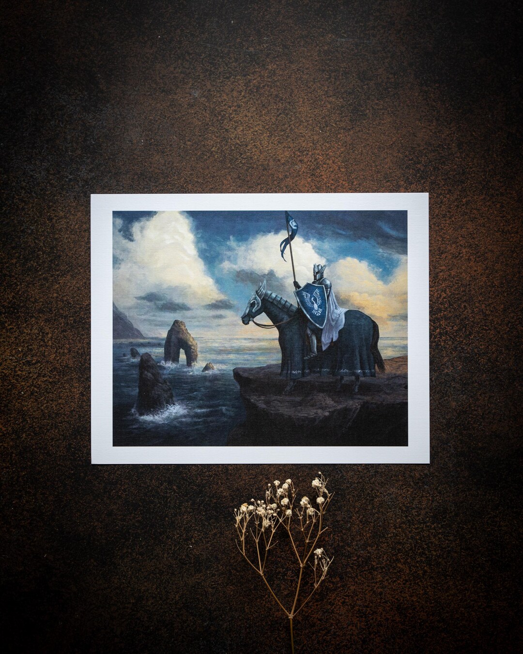 Swan Knight of Dol Amroth Signed Print by Sam Mckinnon - Lotr Art, Lord ...