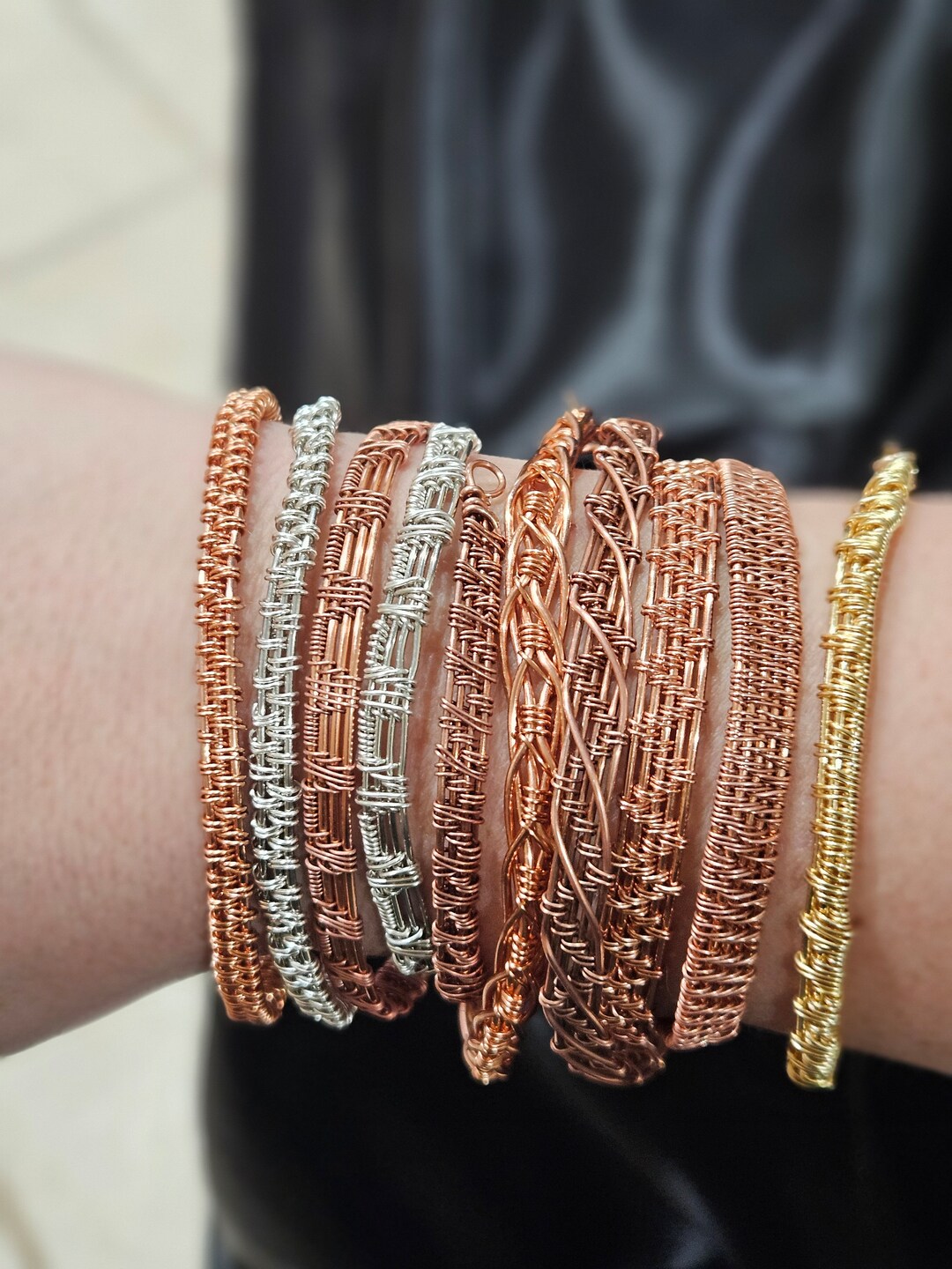 Wire Wrapped Bracelets - Etsy