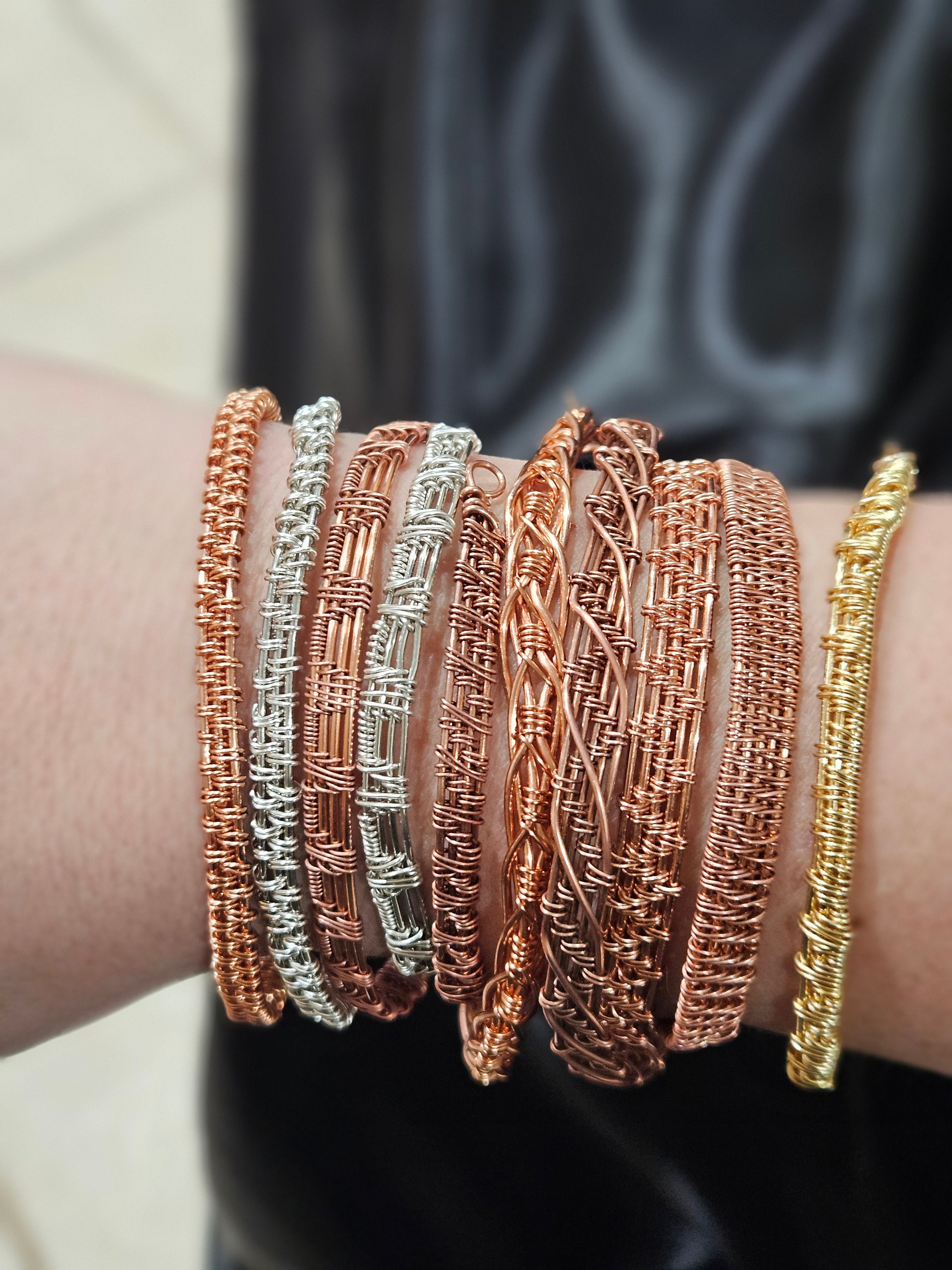 Wire Wrapped Bracelets - Etsy