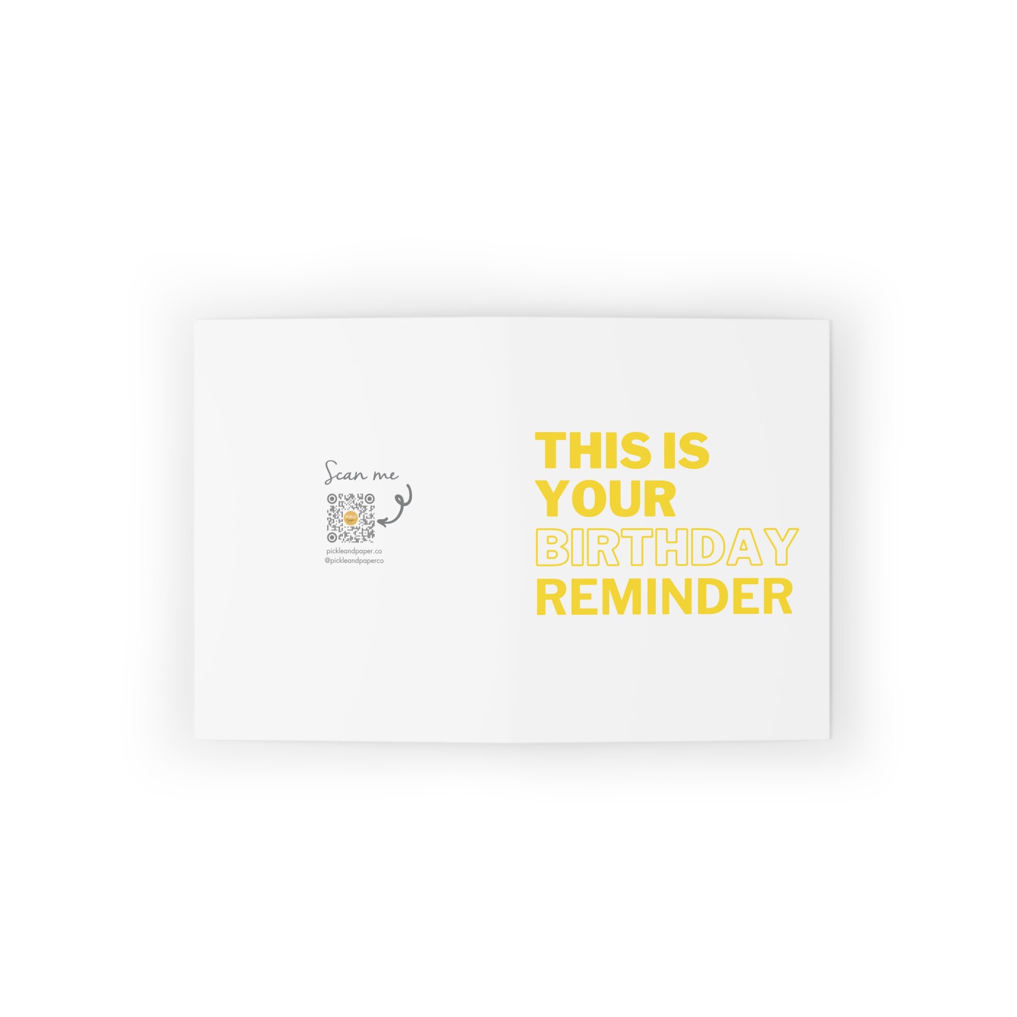 This is Your Birthday Reminder Dink Responsibly Pickleball Greeting ...