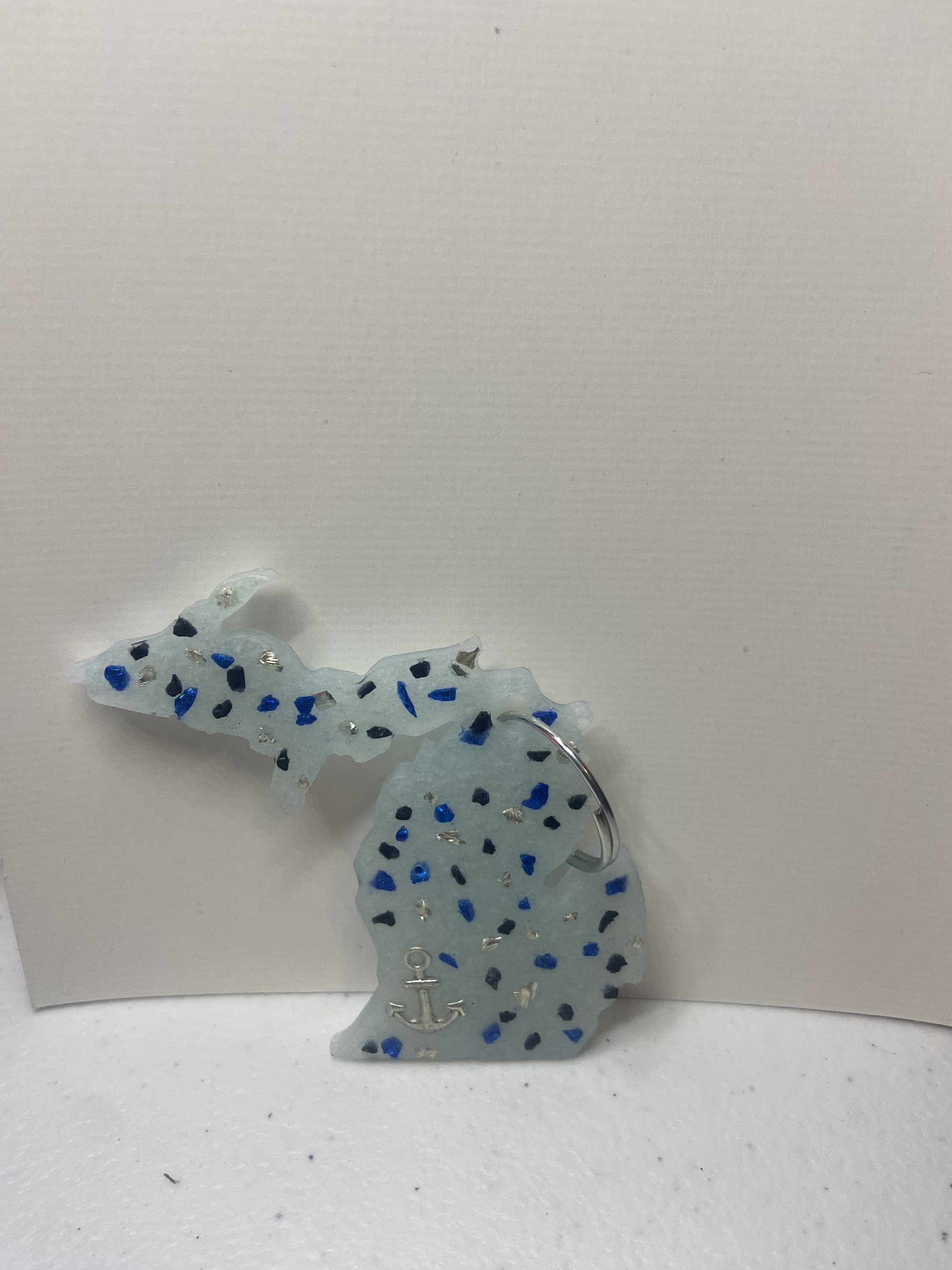 Michigan Key Chain Pendant resin - Etsy