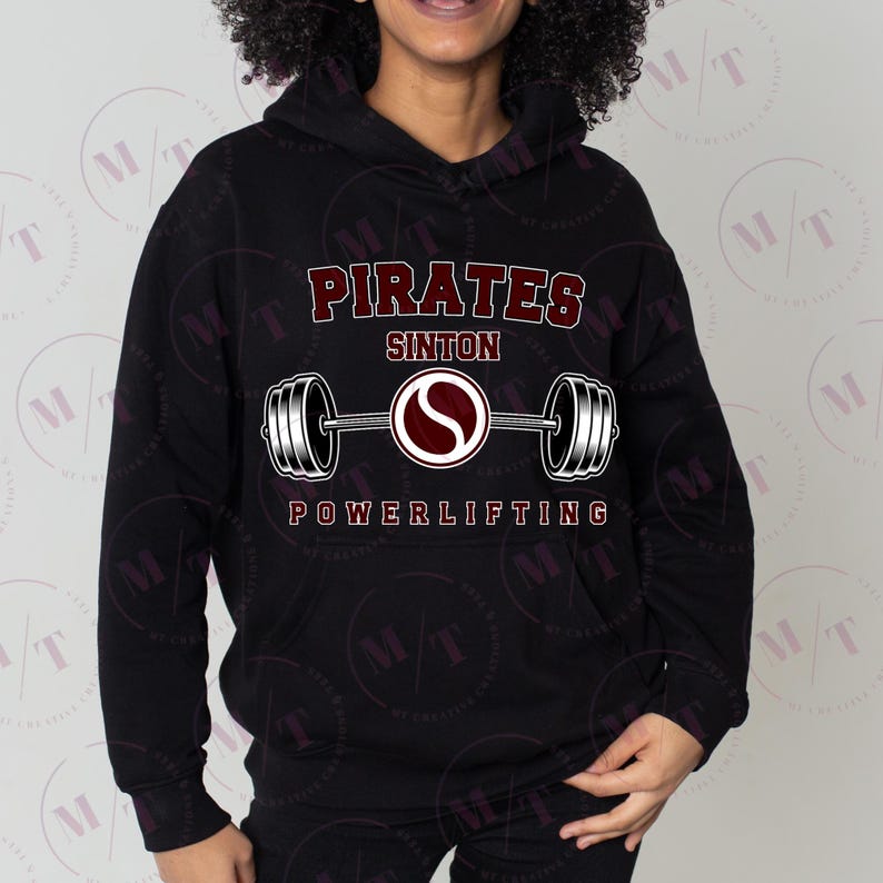 Sinton Pirates Powerlifting PNG File - Etsy