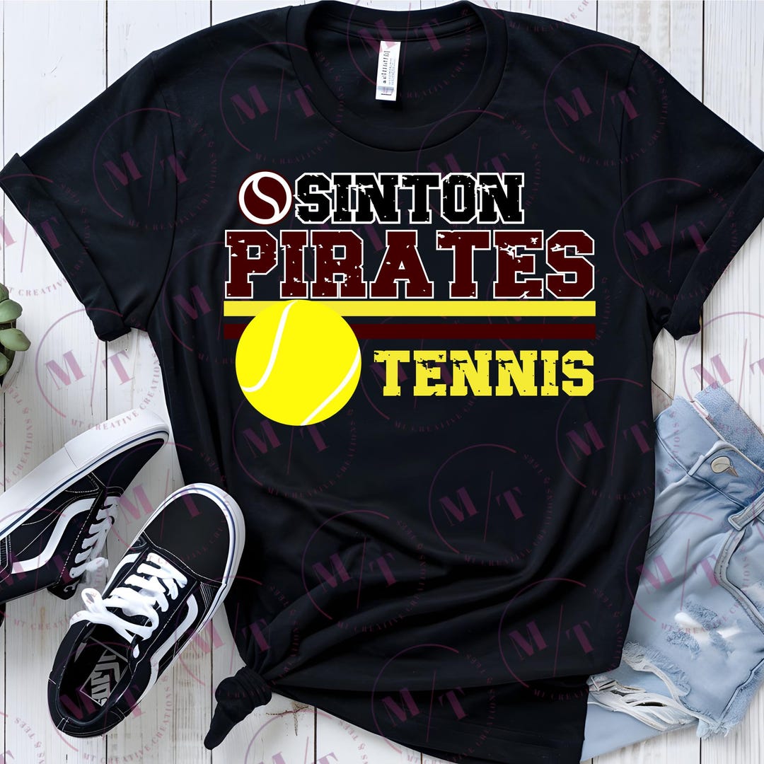 Sinton Pirates Tennis PNG FILE - Etsy