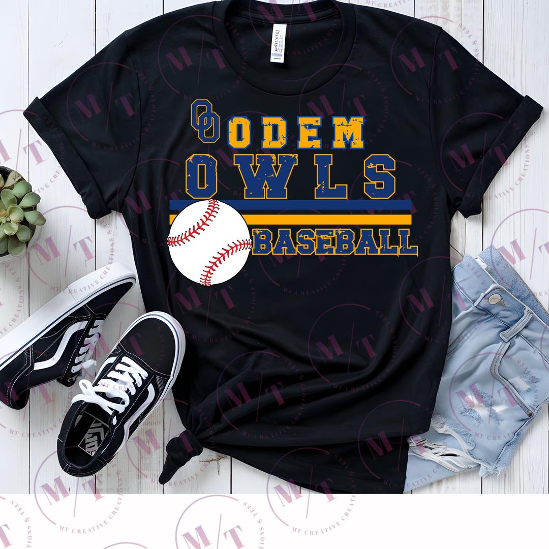 Odem Owls Baseball PNG FILE - Etsy