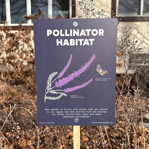 Pollinator Habitat Yard Sign - Etsy
