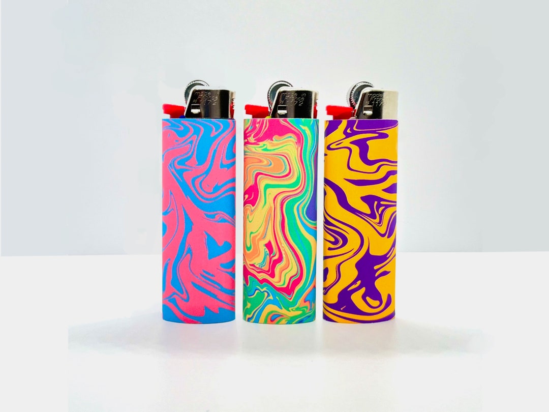 Pride Flag Swirl Design Bic Lighter | LGBTQ+ Lighter | Rainbow Queer ...