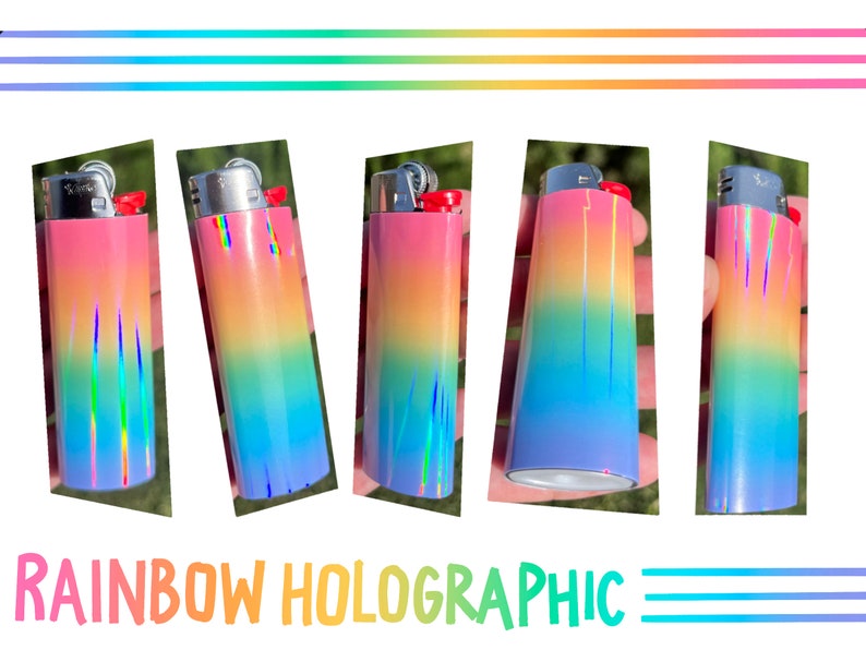 Pastel Rainbow Ombre Lighter | Pride Bic Lighter | LGBTQ+ Lighter | Gay ...