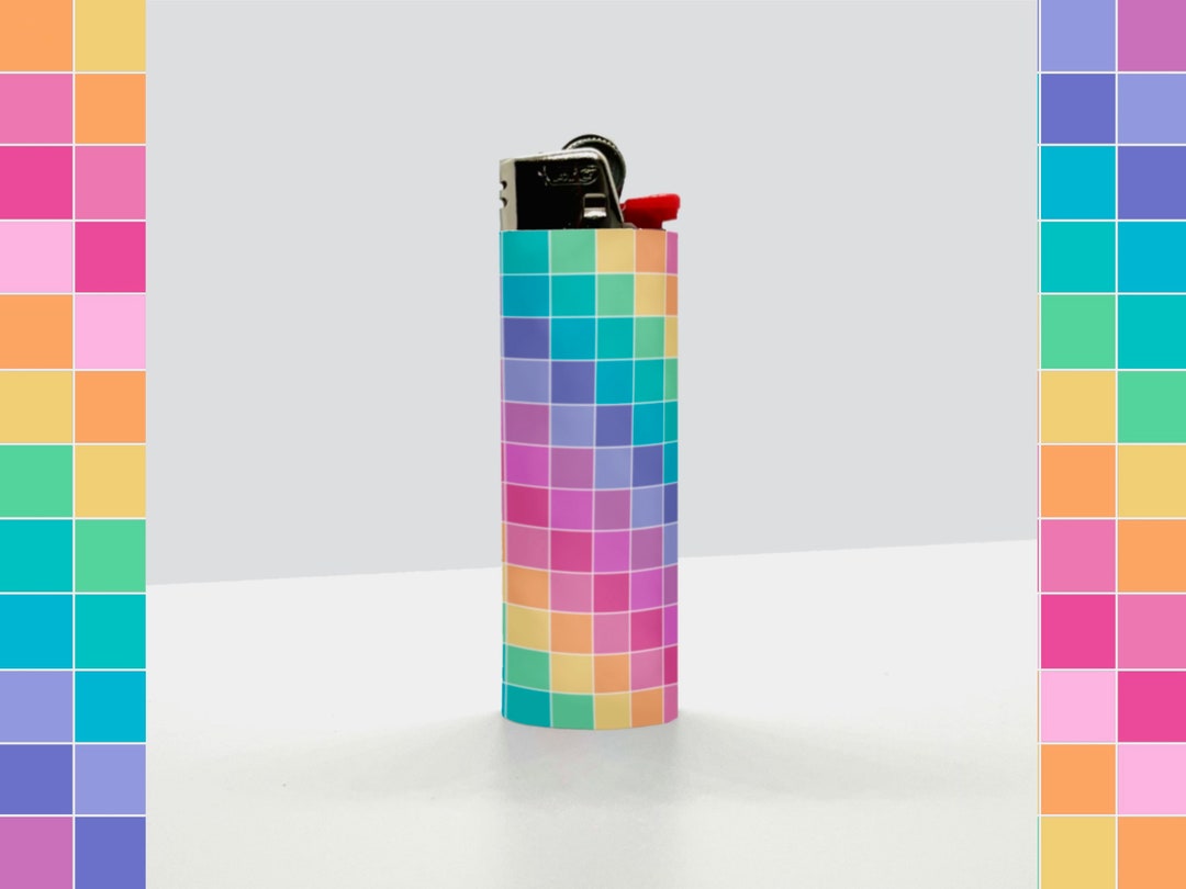 Rainbow Checker Lighter | Pride Bic Lighter | LGBTQ+ Lighter | Gay ...