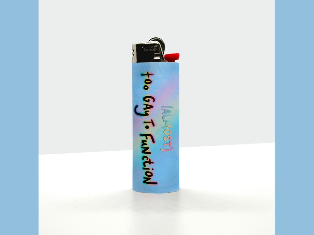 Almost Too Gay to Function Bic Lighter | Mean Girls Movie Quote LGBT ...