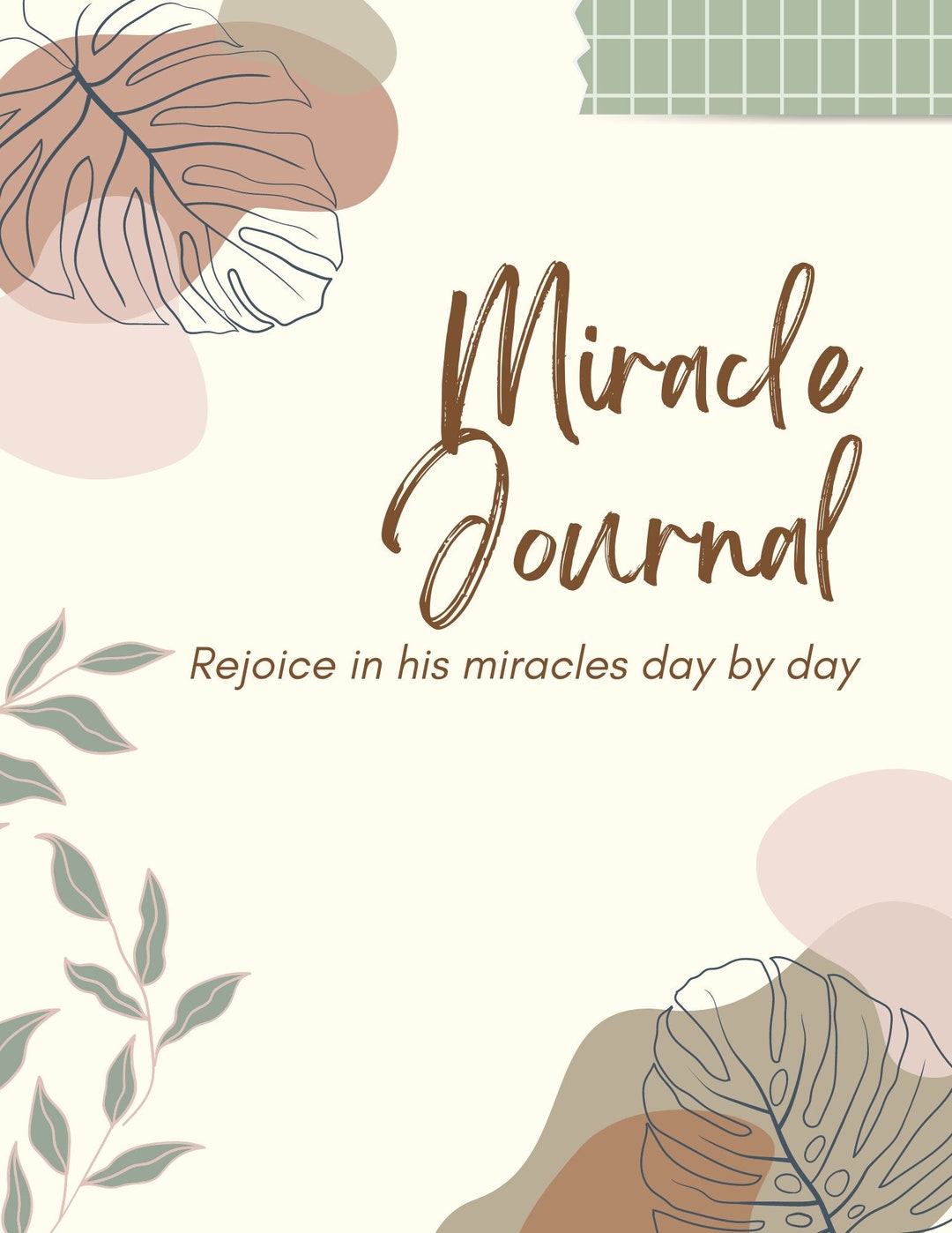 Printable Miracle Journal - Etsy