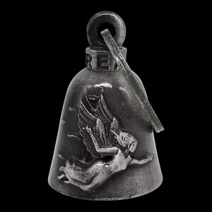 3D Motorcycle Guardian Bell: Good Luck Gremlin Biker Charm - Etsy