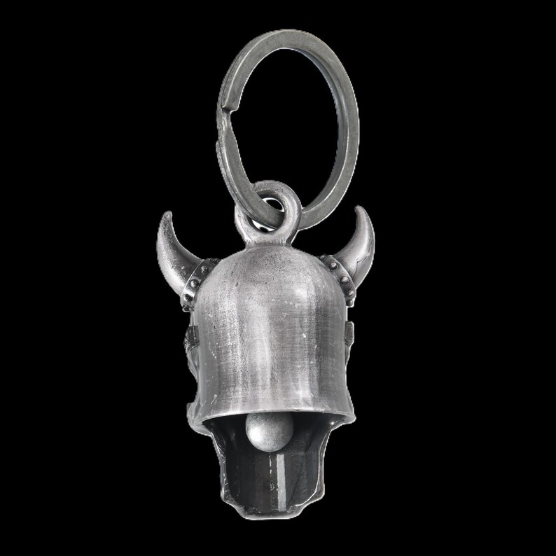 Viking Motorcycle Bell, Skull Helmet Black Stone Eyes Bells, Impact ...