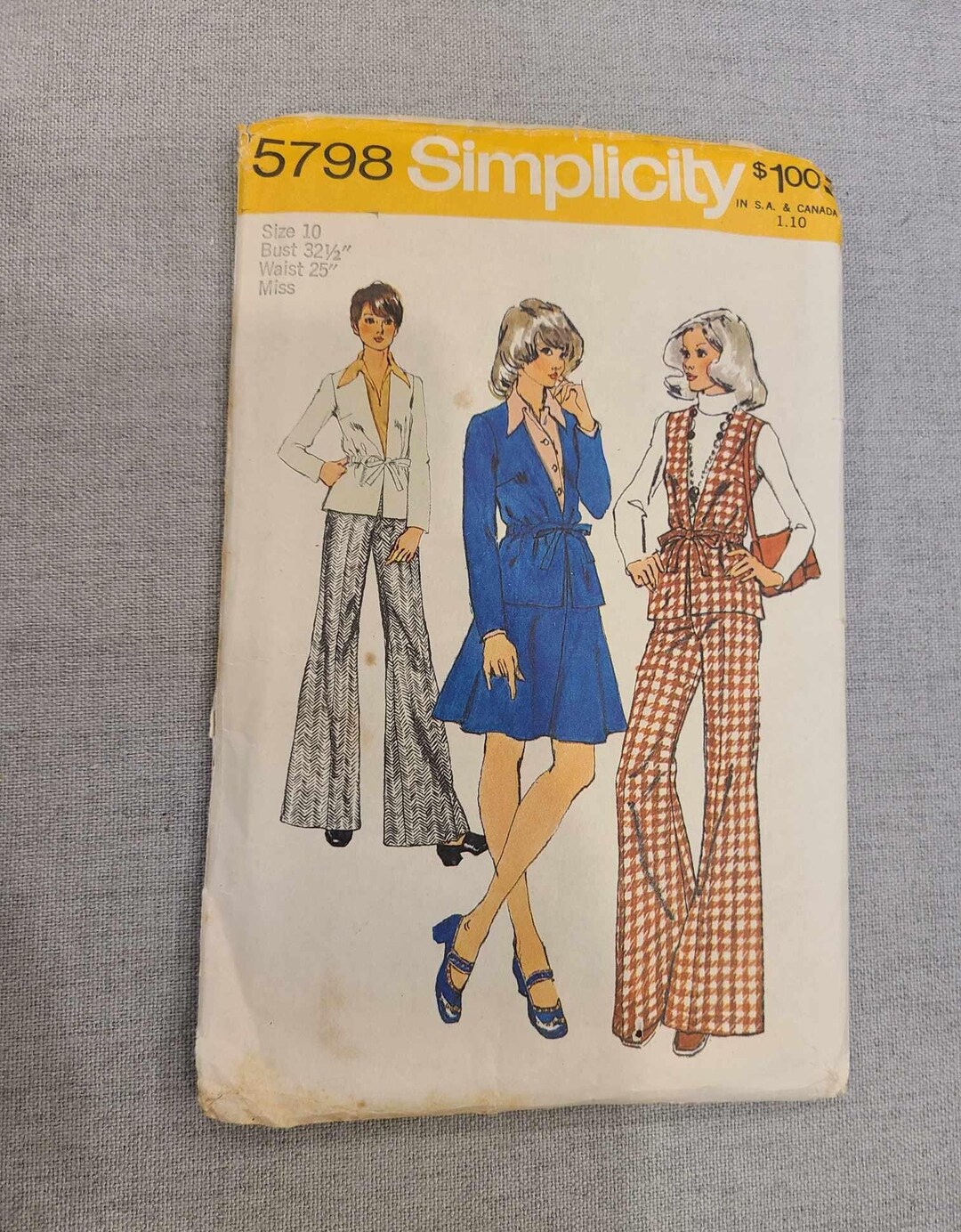 Simplicity 5798 Women's Sewing Pattern Circa 1970 - Etsy
