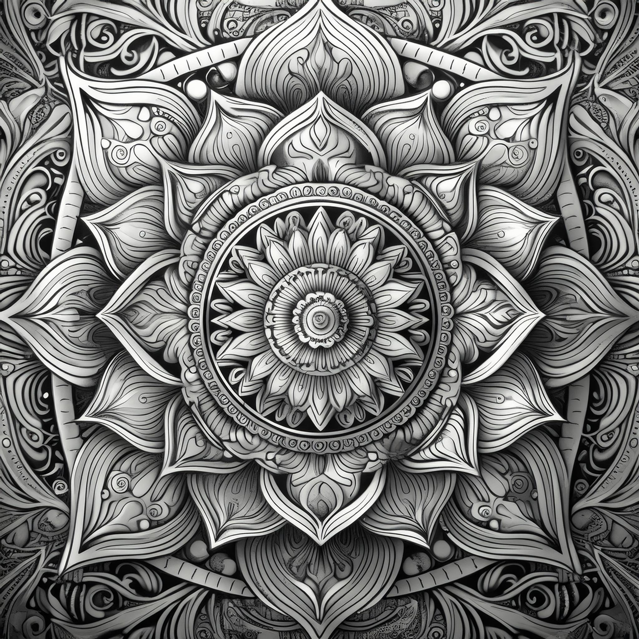 10 Hyper Detailed Mandala Coloring Pages for Adults Intricate and ...