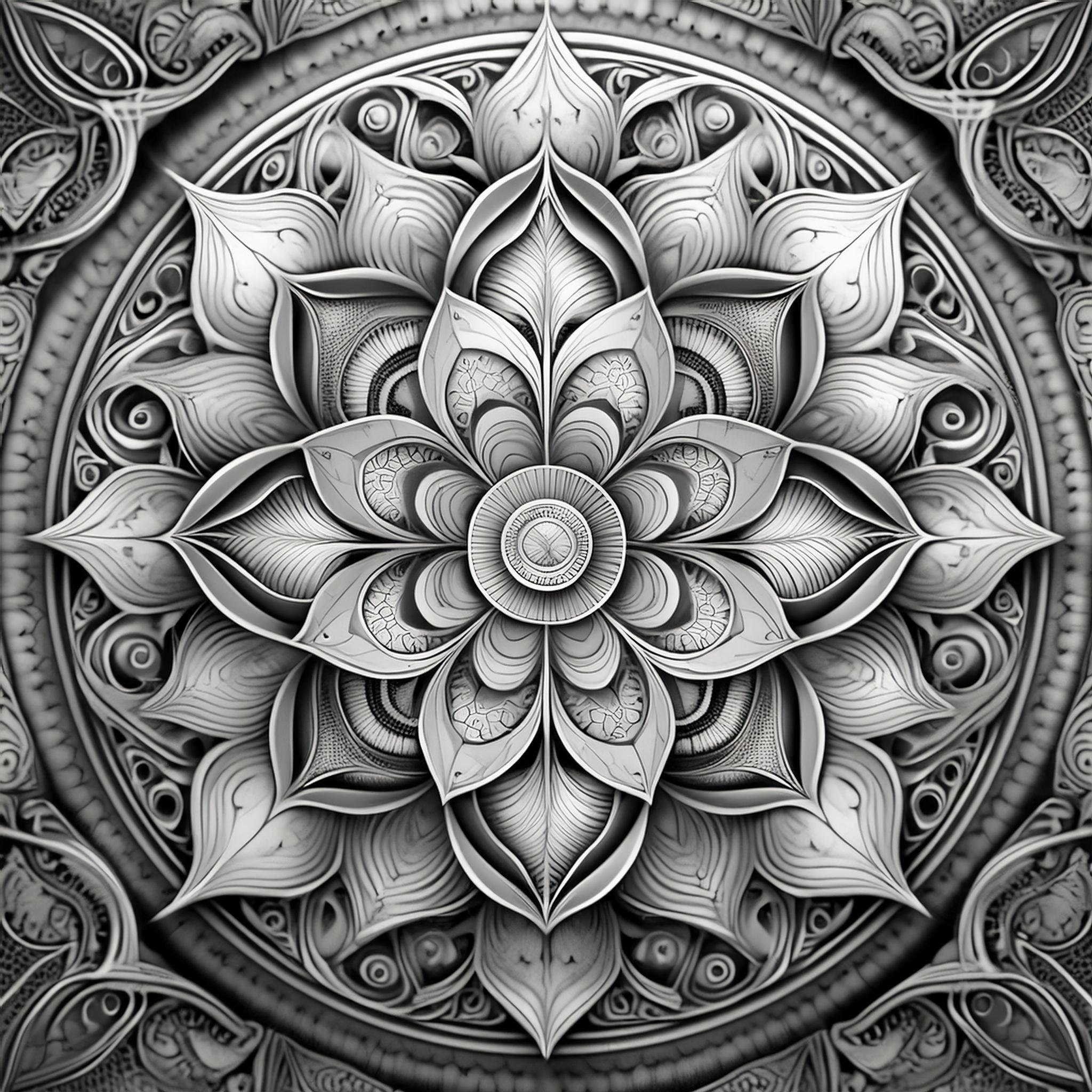10 Hyper Detailed Mandala Coloring Pages for Adults Intricate and ...