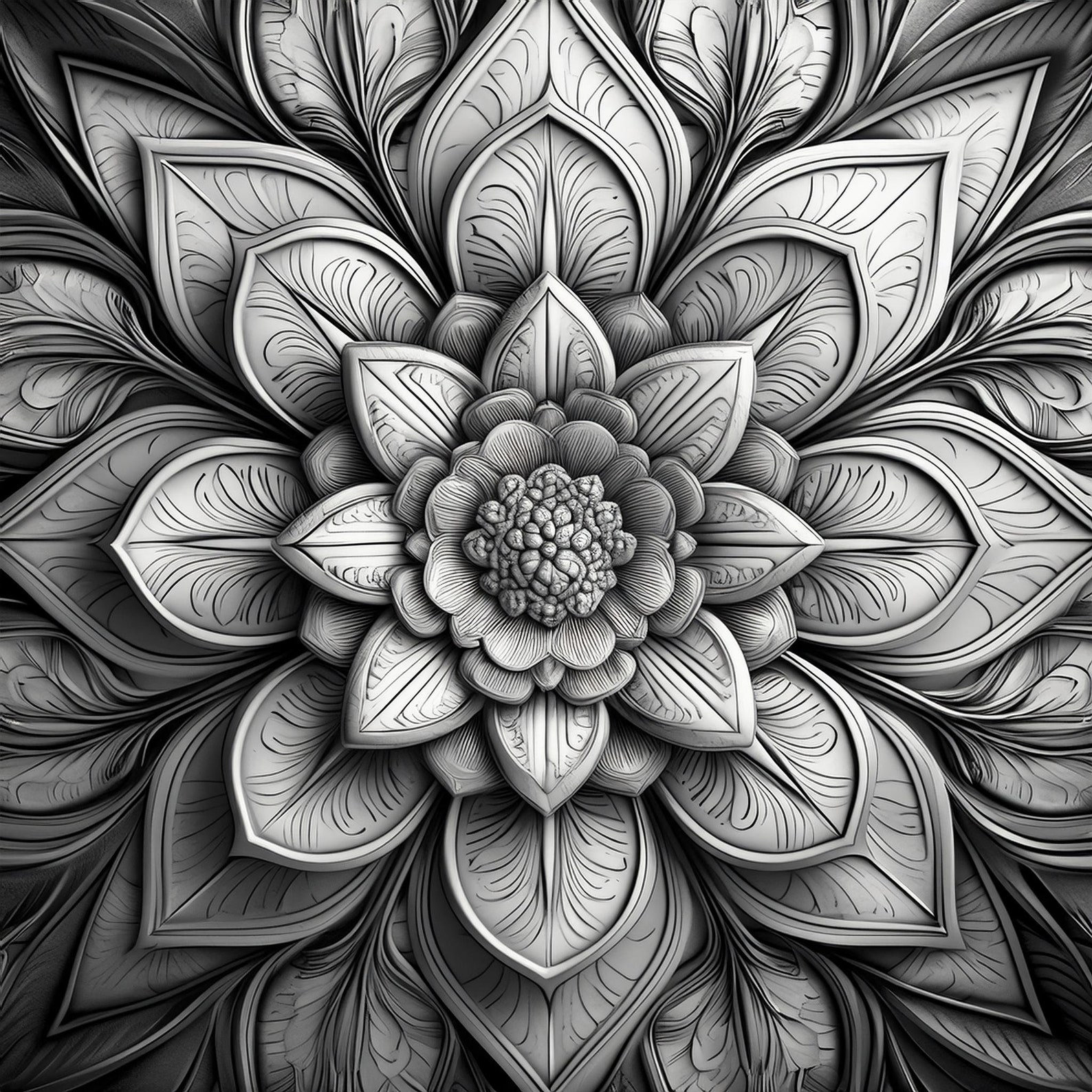 10 Hyper Detailed Mandala Coloring Pages for Adults Intricate and ...