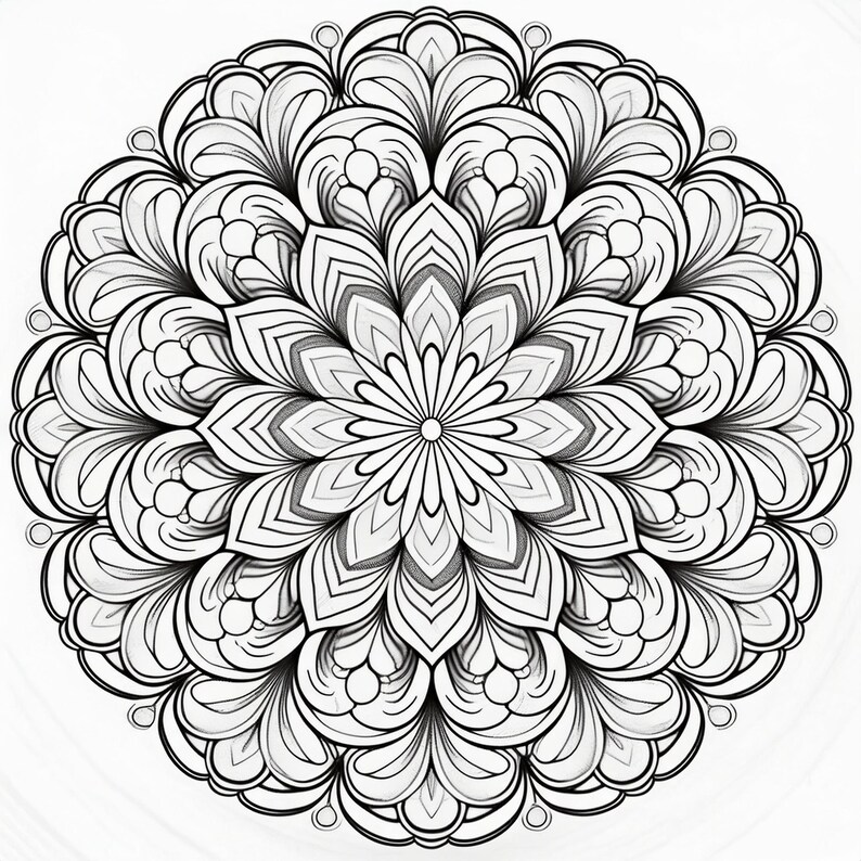 12 Mandala Coloring Pages for Adults Intricate Mandala Designs ...