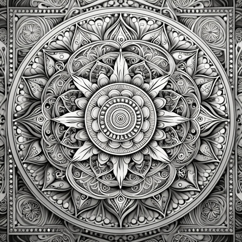 10 Hyper Detailed Mandala Coloring Pages for Adults Intricate and ...