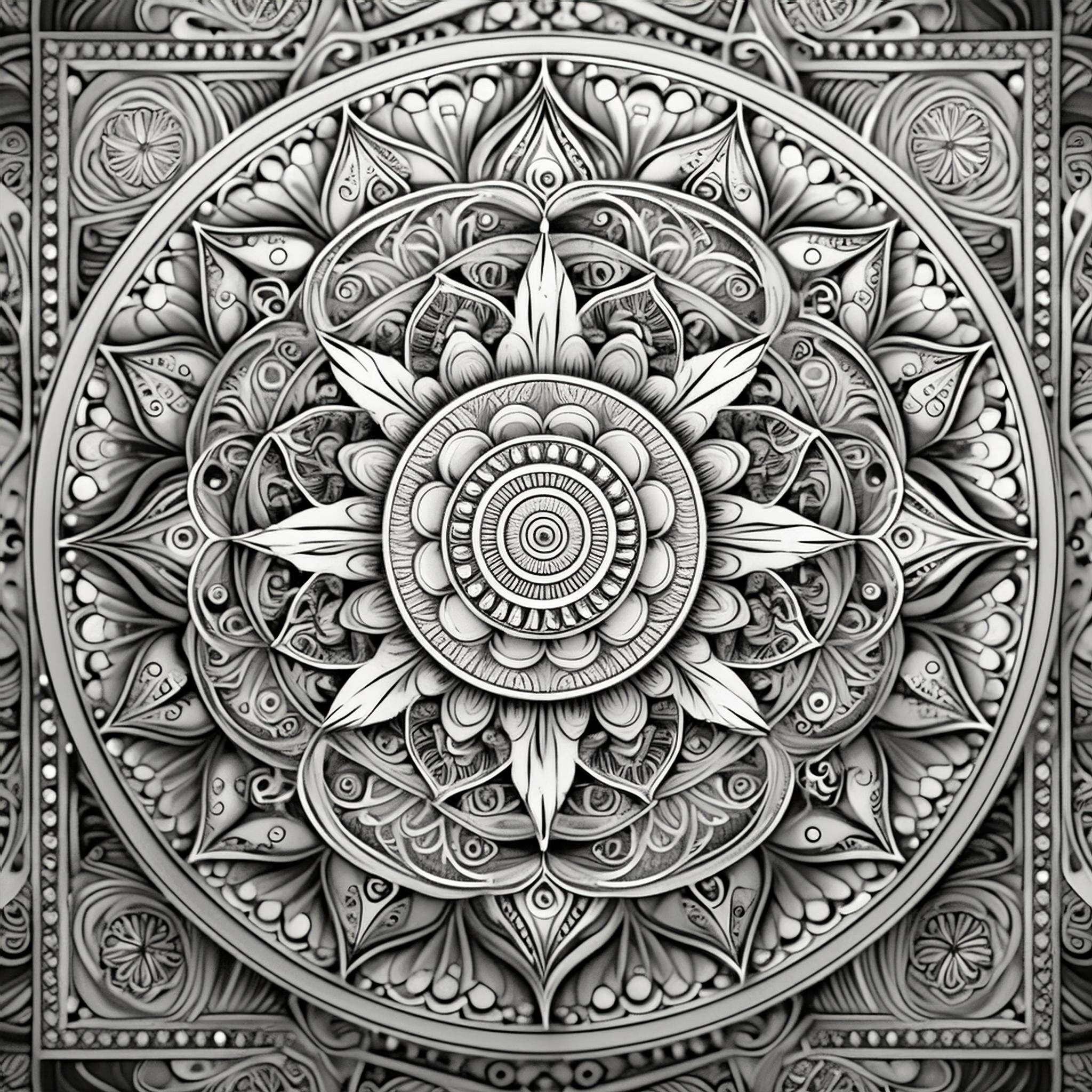 10 Hyper Detailed Mandala Coloring Pages for Adults Intricate and ...
