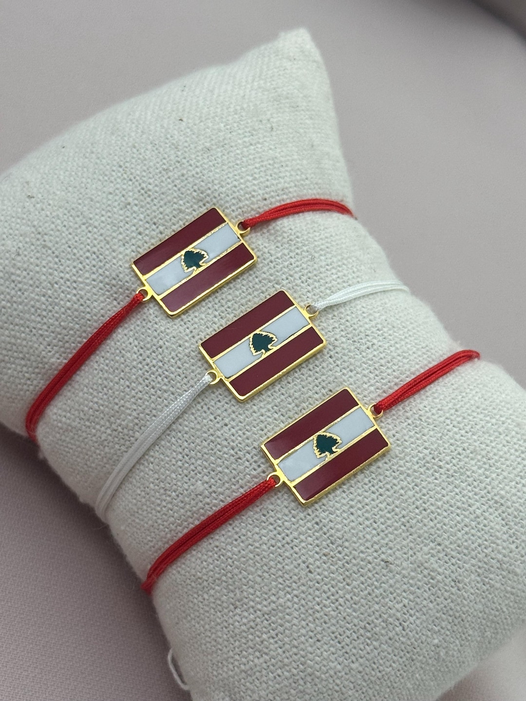 Lebanese Flag Bracelet Beirut Patriotic Bracelet Lebanon Handmade Leb ...