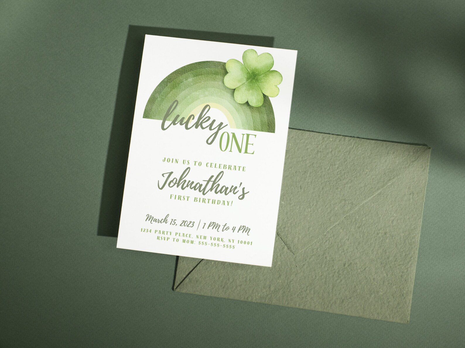 Lucky One 1st Birthday Invitation Template Lucky 1, 1st Bday Party ...
