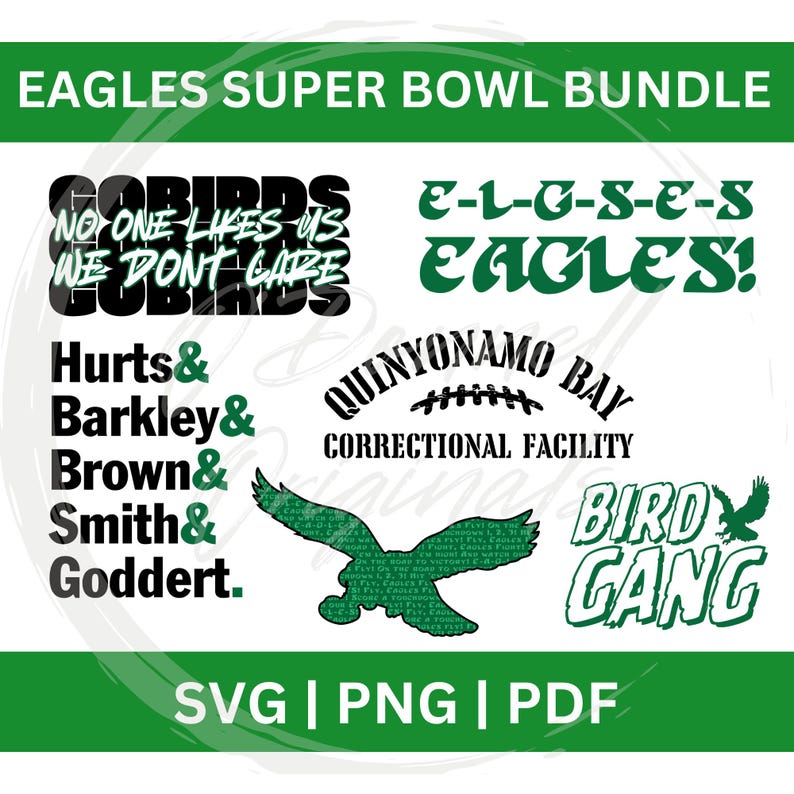Philadelphia Eagles Svgs Go Birds Bird Gang PNG PDF Cut File Cricut ...