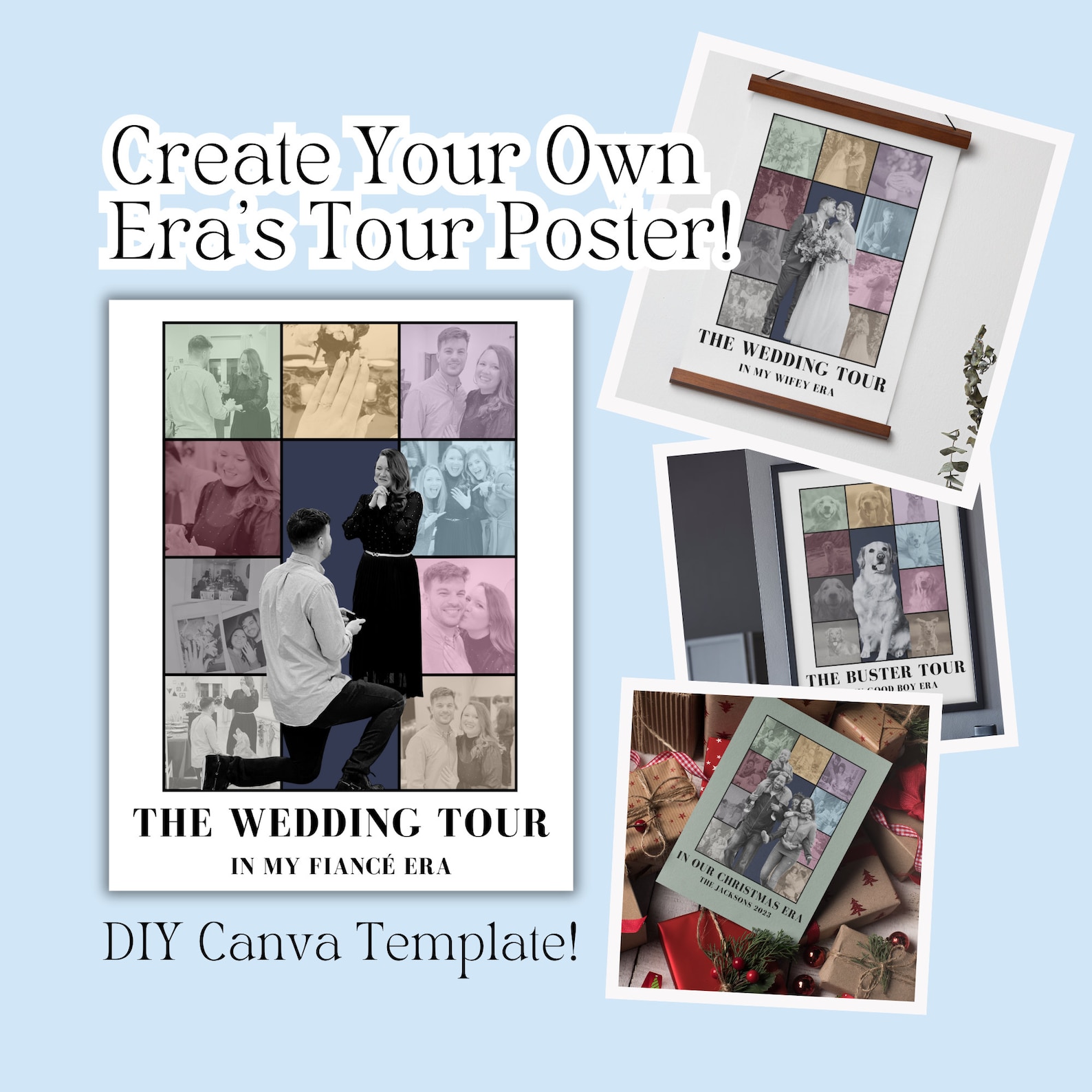 Eras Tour Poster Template Edit With Canva Template for Eras Tour DIY ...