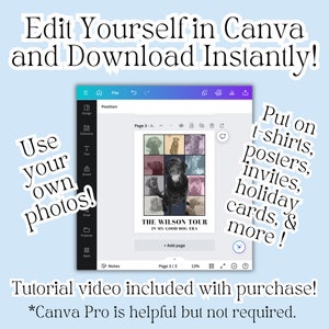 Eras Tour Poster Template Edit With Canva Template for Eras Tour DIY ...