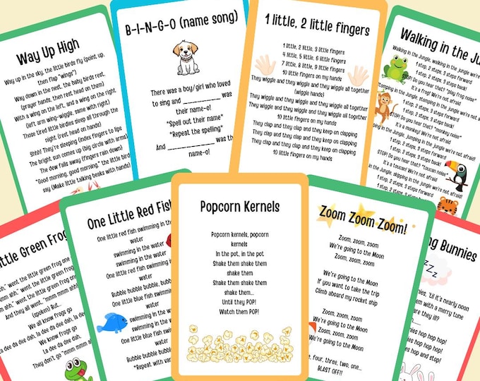 GROUP TIME Song Book, Circle Time Ebook 50 Preschool Songs With Lyrics ...