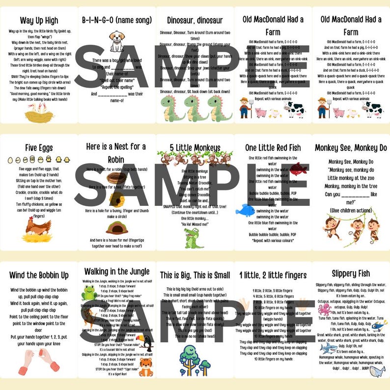 Nursery Rhymes and Circle Time Songs Digital Download, Preschool Songs ...