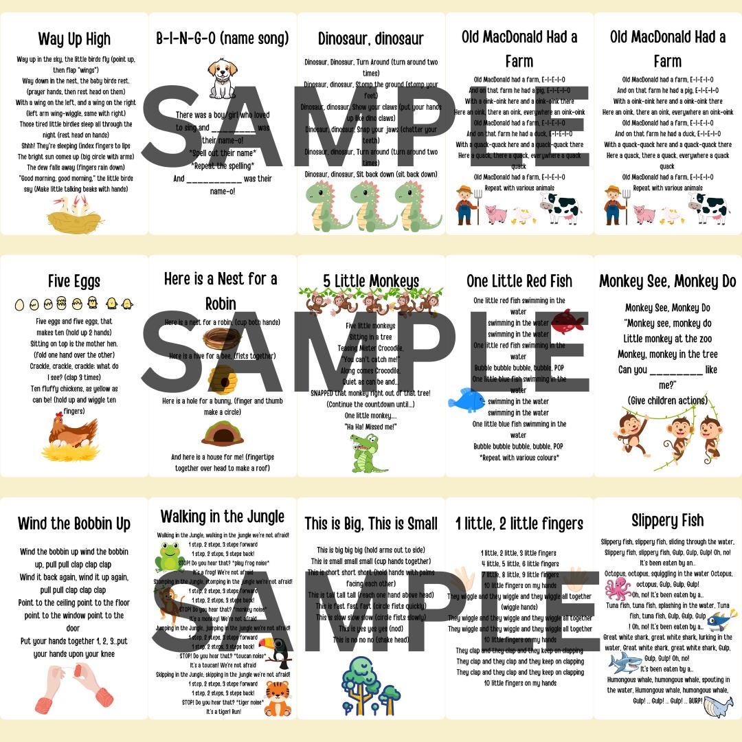 Nursery Rhymes and Circle Time Songs Digital Download, Preschool Songs ...