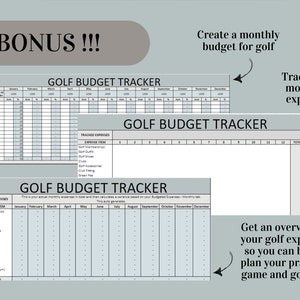 Golf Planner, Golf Journal, Digital Planner, Golf Practice Logs, PDF ...