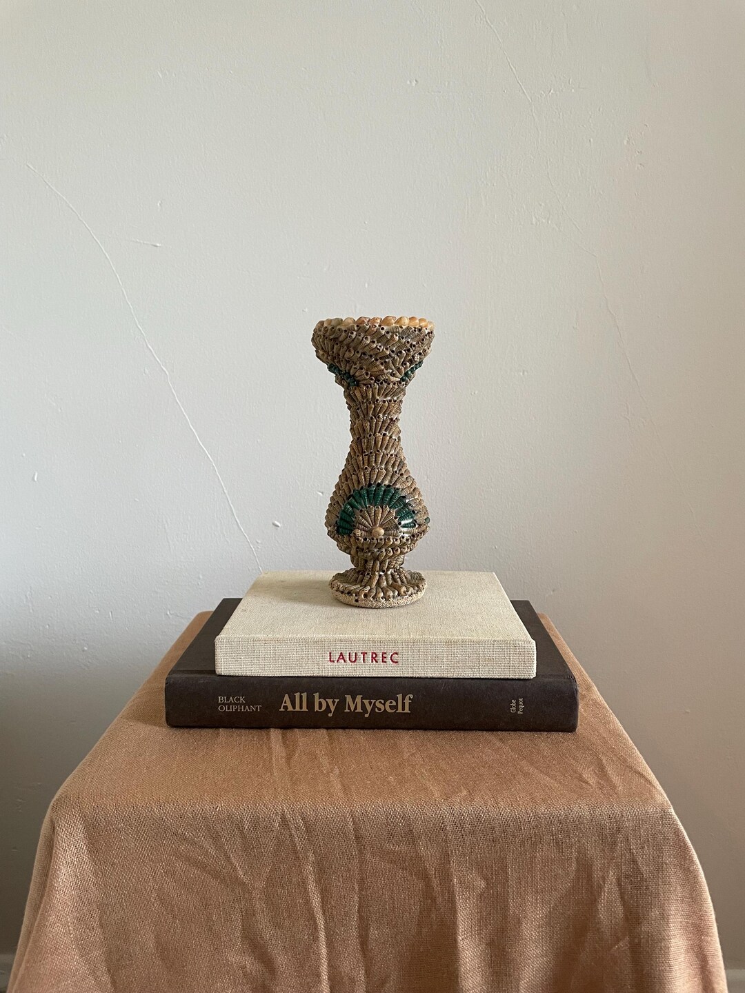 Vintage Shell Vase, French Shell Vase, 1920s Shell Art - Etsy