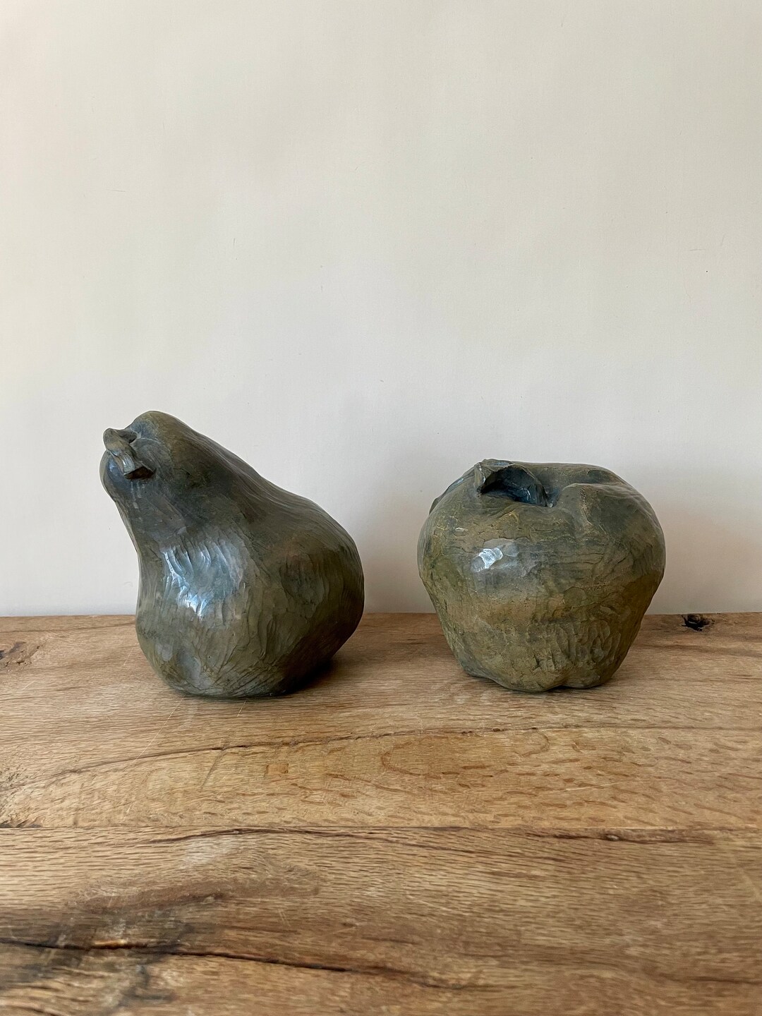 Wooden Fruit Sculptures - Etsy