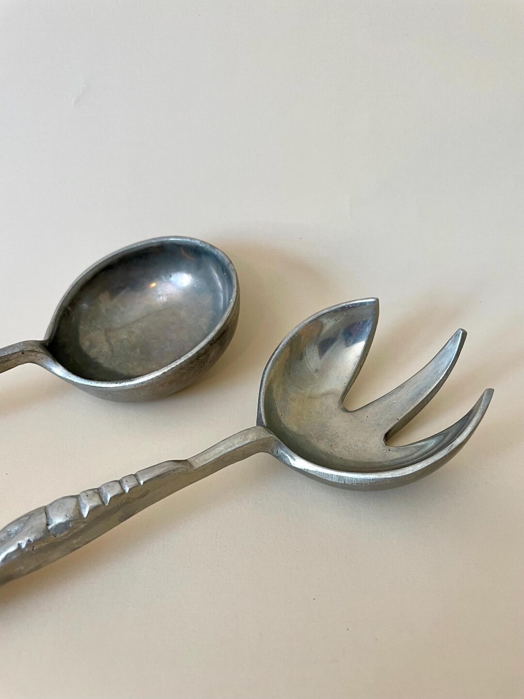 Vintage Metal Salad Servers, Vintage Kitchen Servers - Etsy