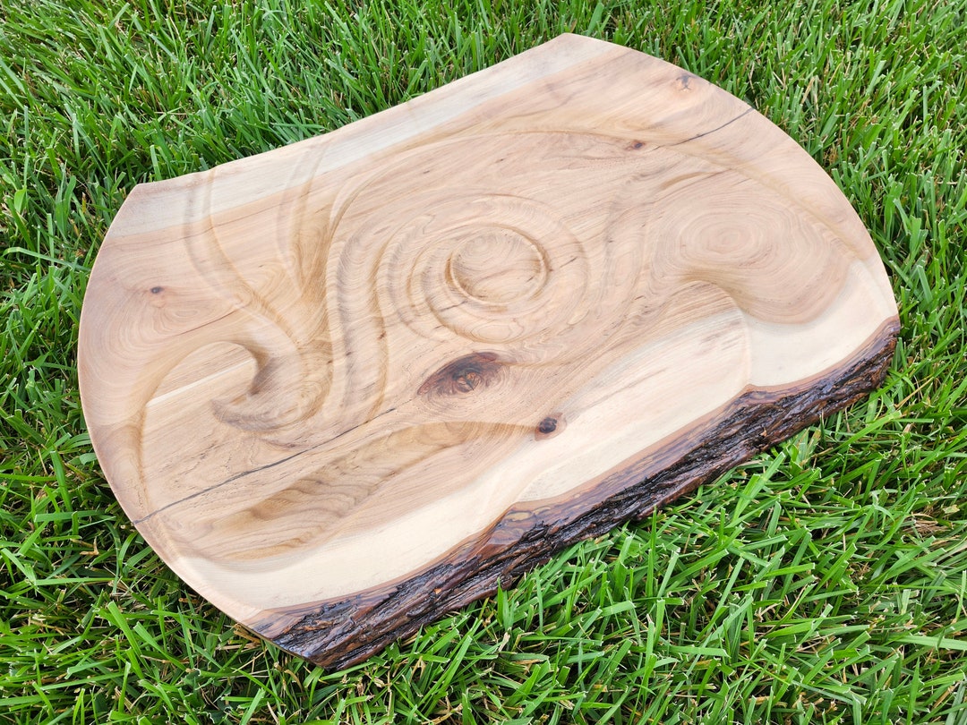 Live Edge Hickory 3D Swirl CNC Relief Carving Rustic Home Decor - Etsy