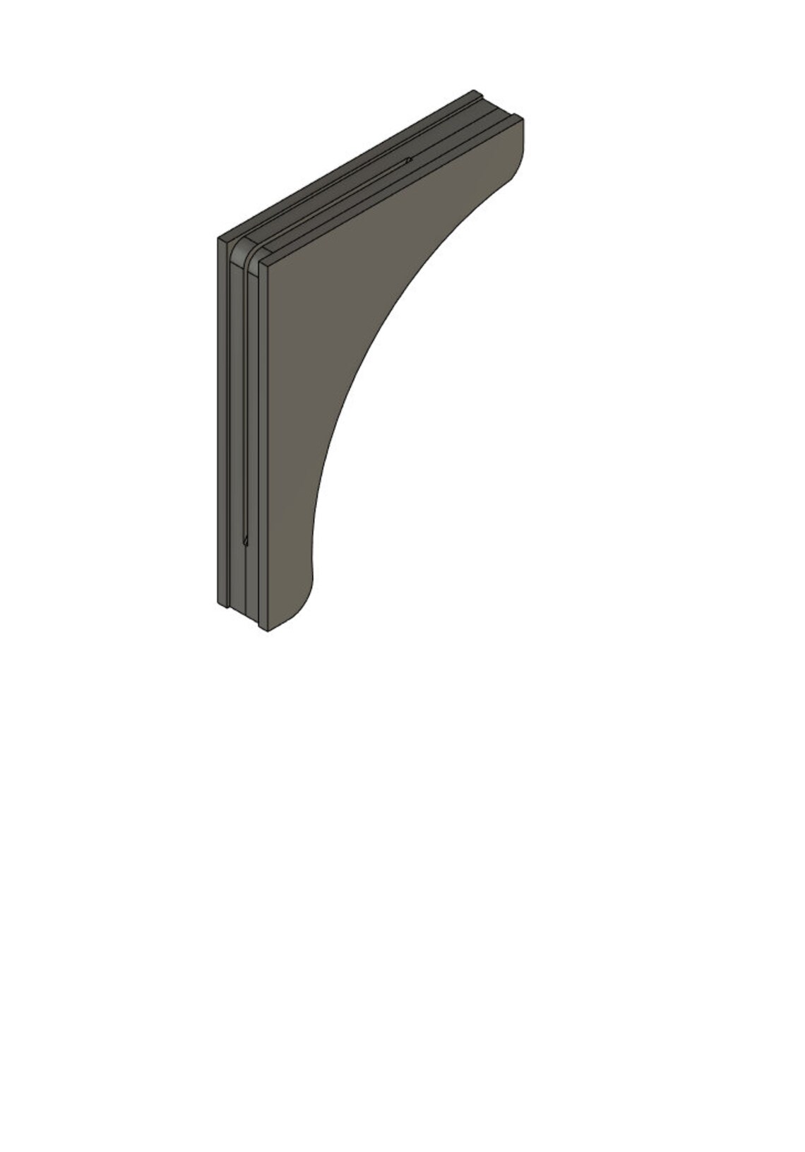 Simple Corbel Facade to Hide Shelf Bracket - Etsy