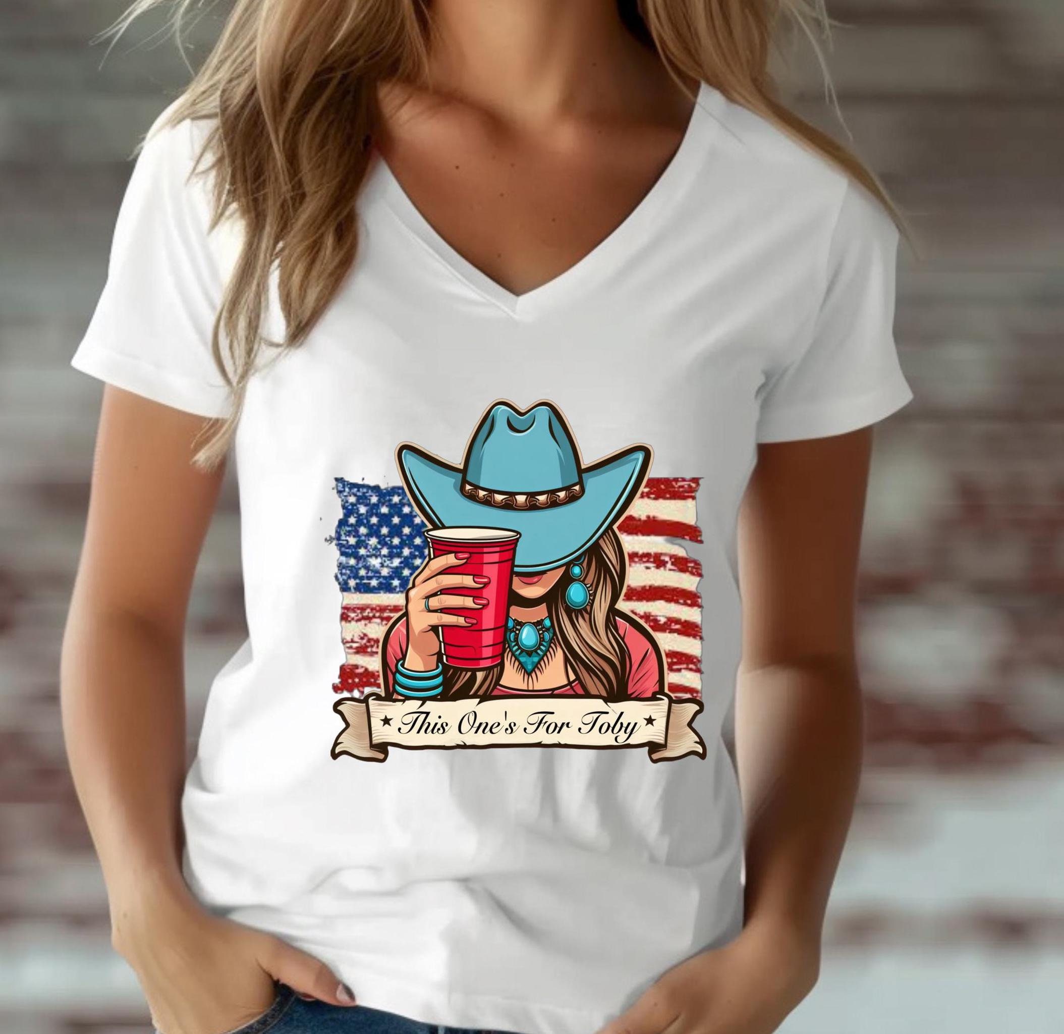 This One's for Toby V-neck Shirt | Toby Keith Tribute Tshirt, Country ...