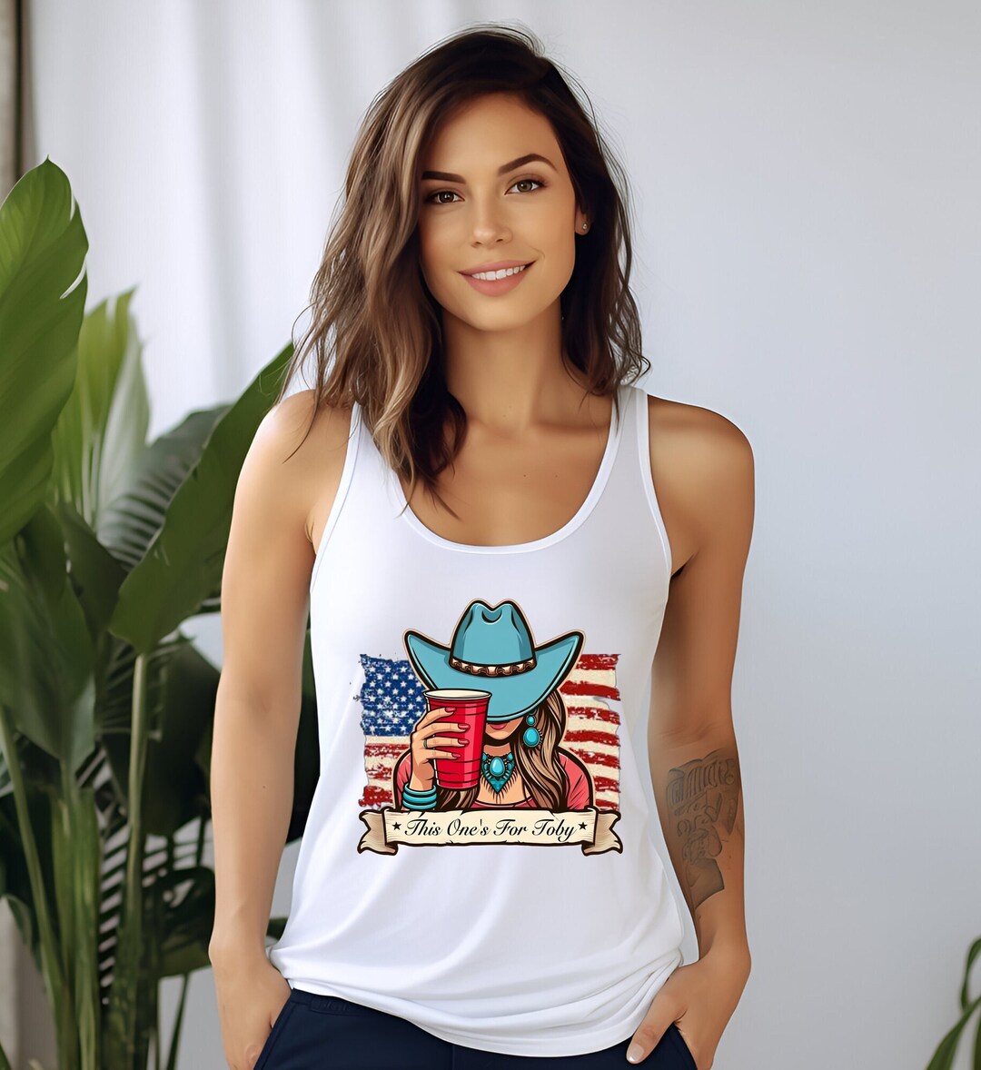 This One's for Toby Tank, Toby Keith Tribute Racerback Tank, Country ...
